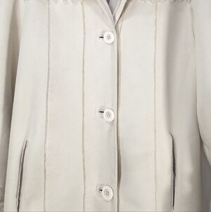 Vintage | Jackets & Coats | Vintage 9s Y2k Novelti Cream Faux Suede ...
